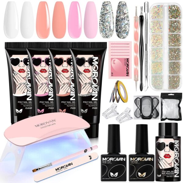 Nail Extension Poly Gel Options for V-day | Melissa Erial